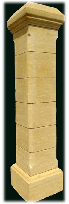 pilier en pierre naturelle, colonne en pierre naturelle, pilier portail ...