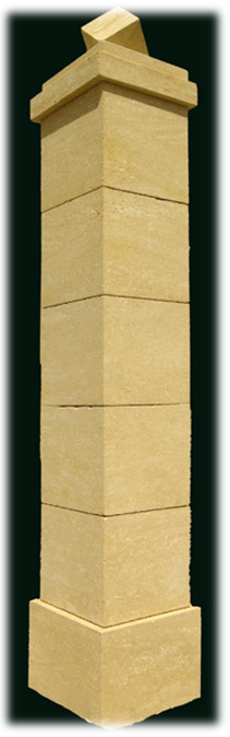 Pilier, en, pierre, naturelle, pilier de portail, pilier portail